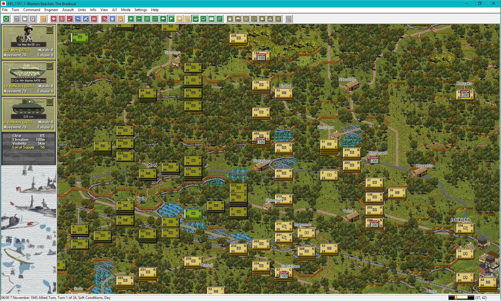 Panzer Campaigns - Japan ’45 : screenshots - Gazette du wargamer