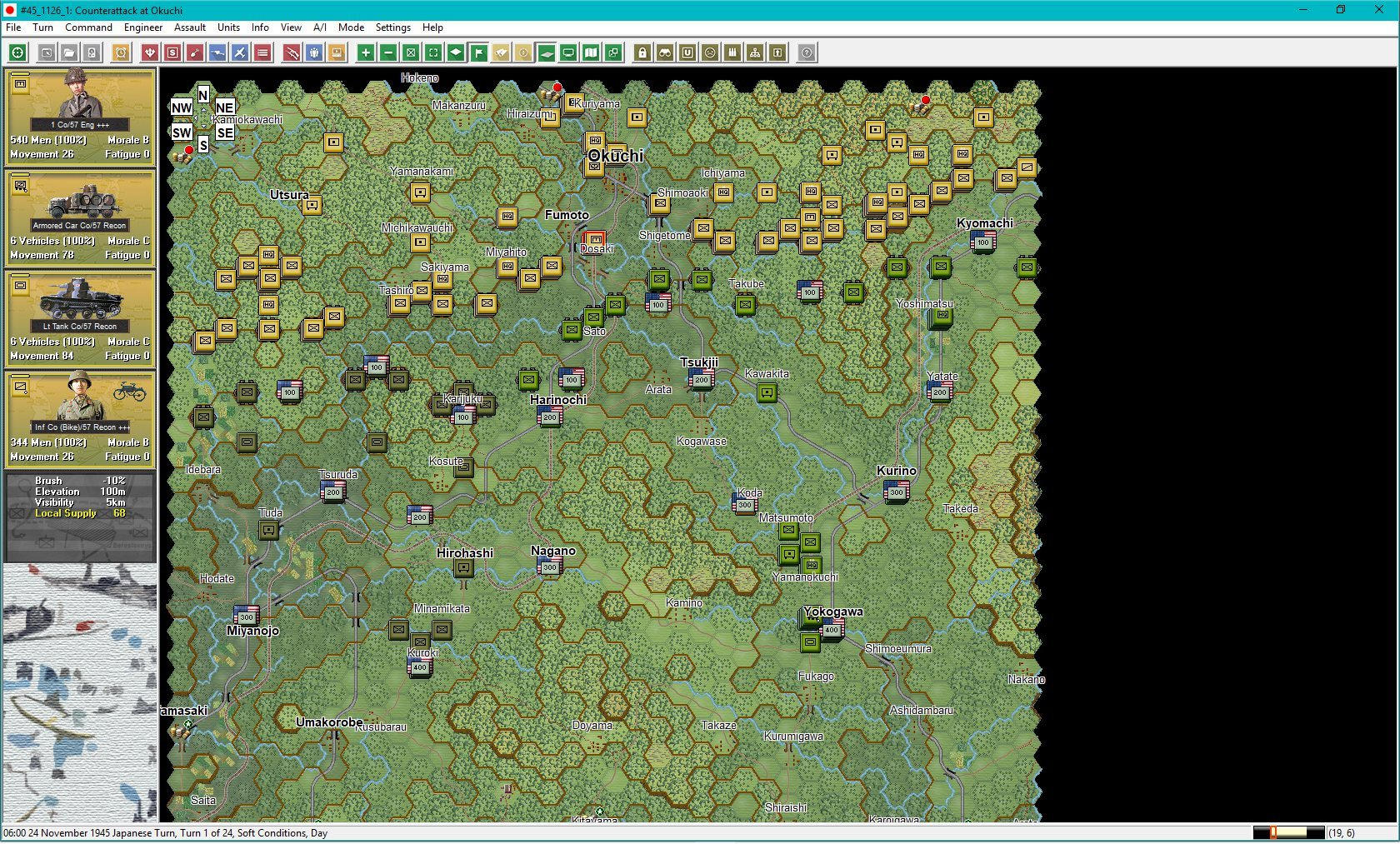 Panzer Campaigns - Japan ’45 : screenshots - Gazette du wargamer