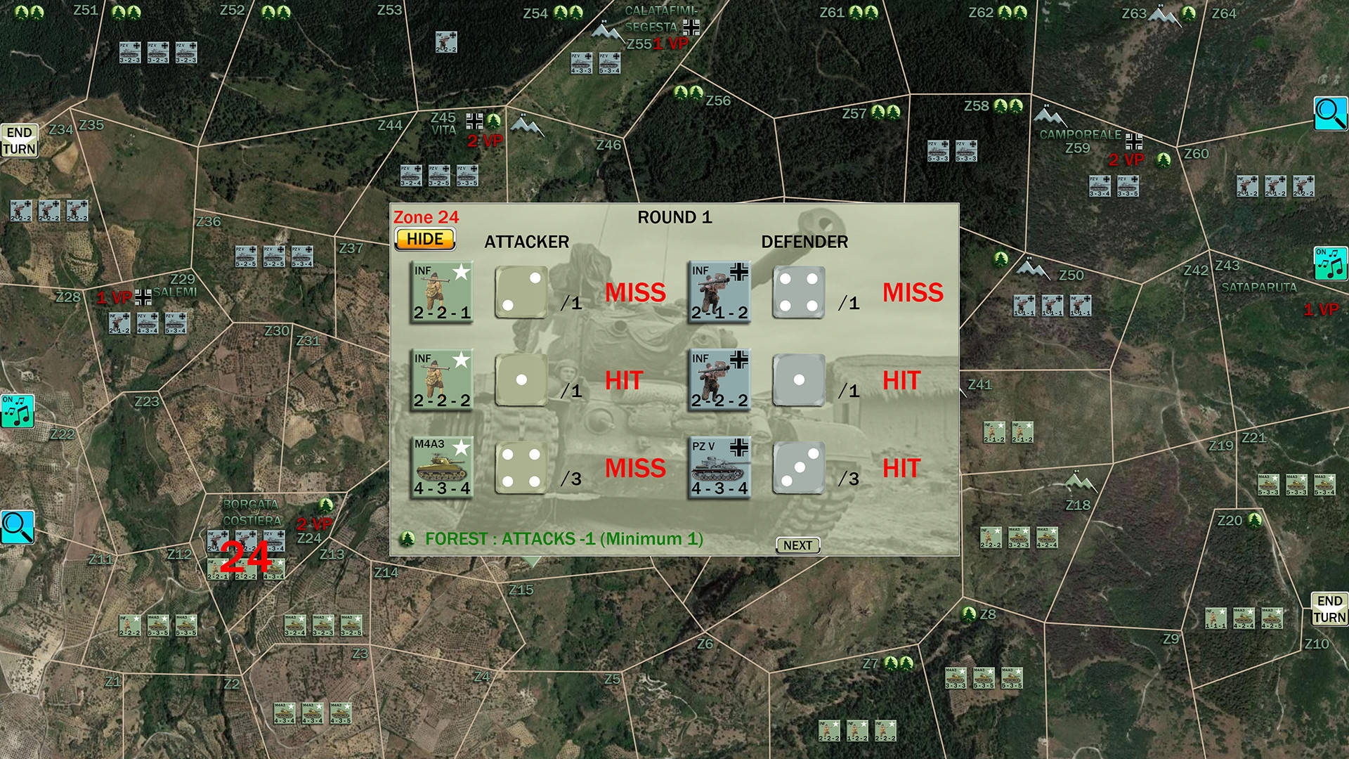 World War 2 Operation Husky : screenshots - Gazette du wargamer